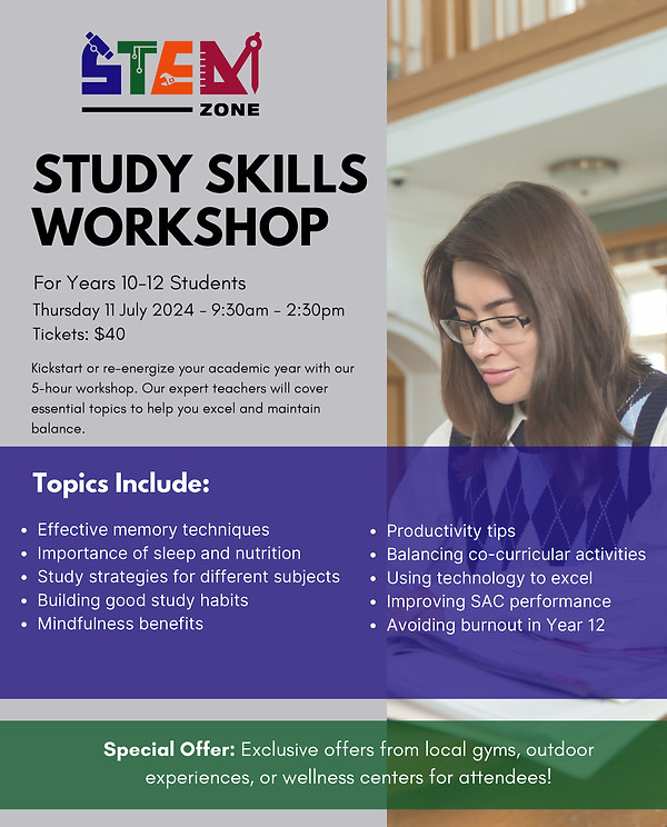 Study Skills Workshops | STEM Zone